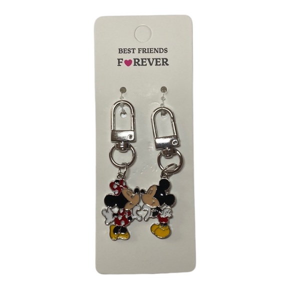 Accessories | Silver Mickey Minnie Best Friends Forever Keychains Set ...